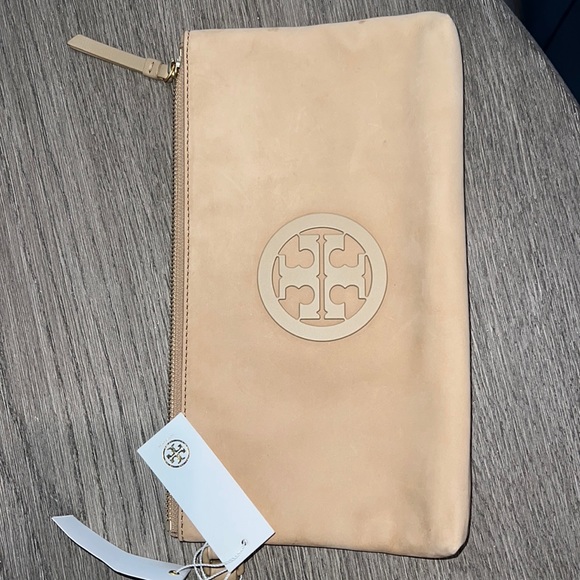 Tory Burch | Bags | Brand New Tory Burch Charlie Clutch Nubuck | Poshmark